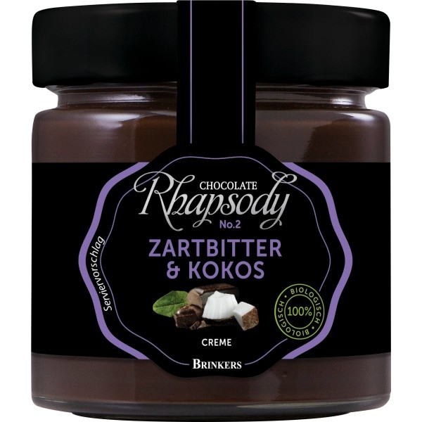 Crema bio ciocolata neagra si cocos, Chocolate Rhapsody no.2 | Prova.ro