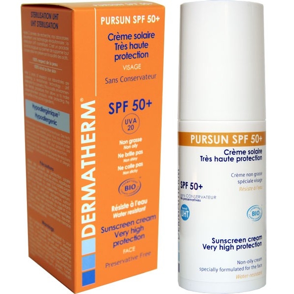 Crema de fata cu protectie solara inalta FPS50+ - Dermatherm | Prova.ro
