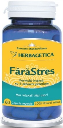 Fara Stres supliment natural HERBAGETICA | Prova.ro