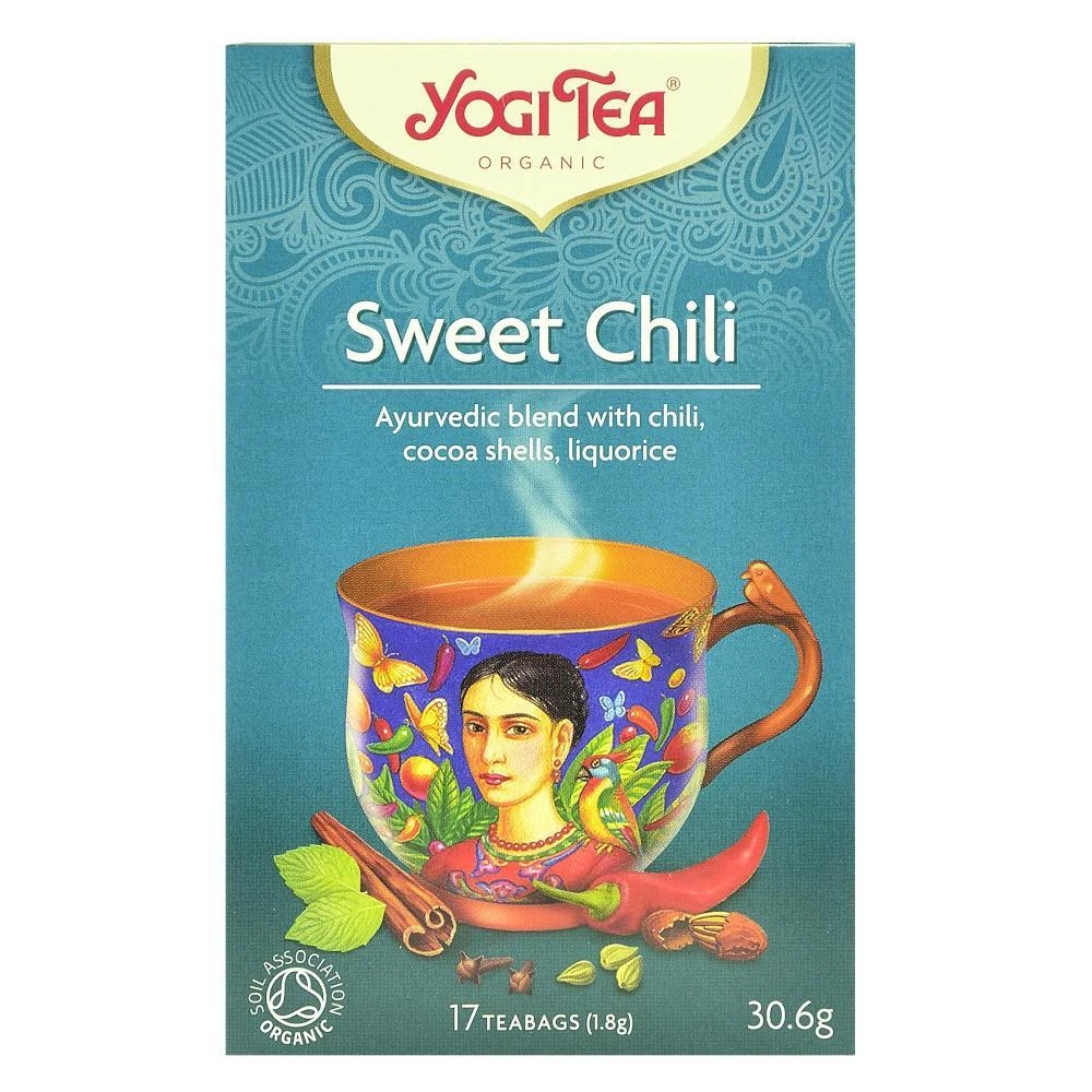 Yogi Tea Sweet Chili, ceai aurvedic BIO cu chili, cacao si lemn dulce ...
